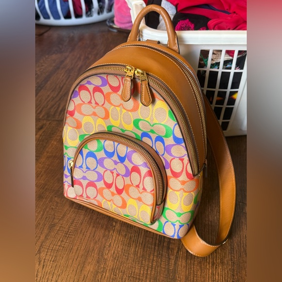 Coach | Bags | Coach Rainbow Signature Backpack | Poshmark